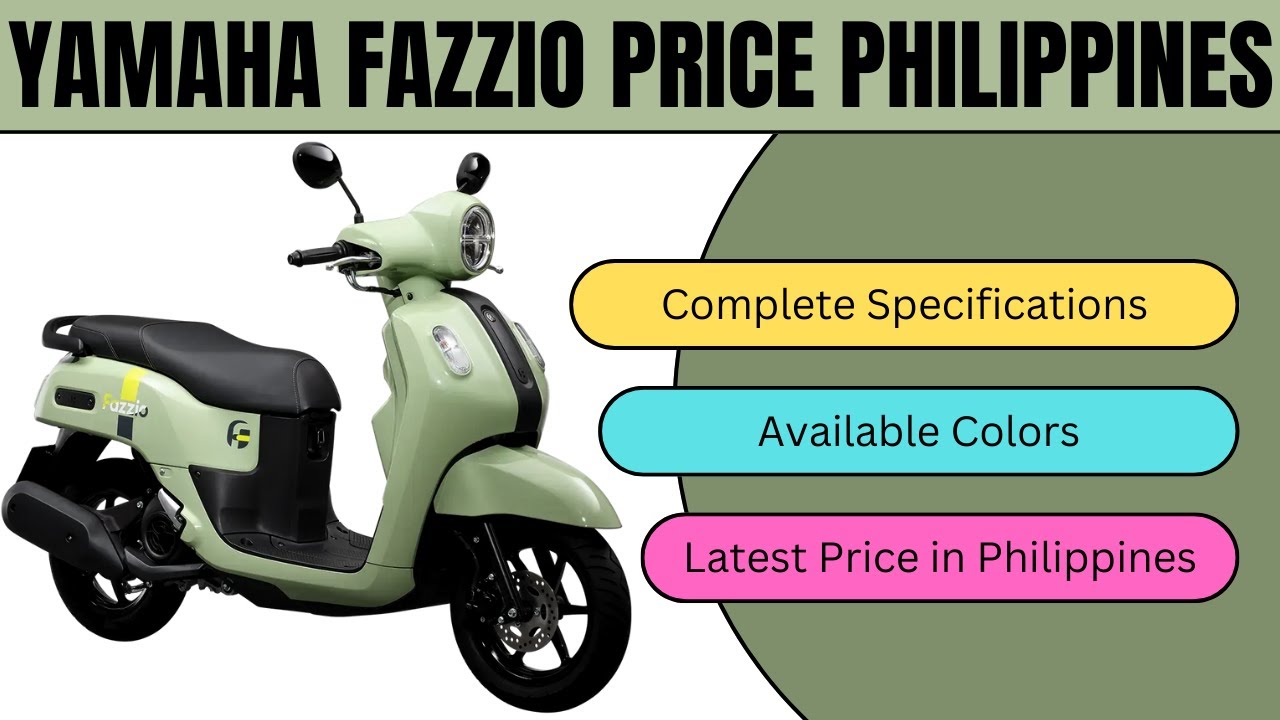 Yamaha Fazzio Price Philippines 2025 | Specifications, Colors, Latest ...