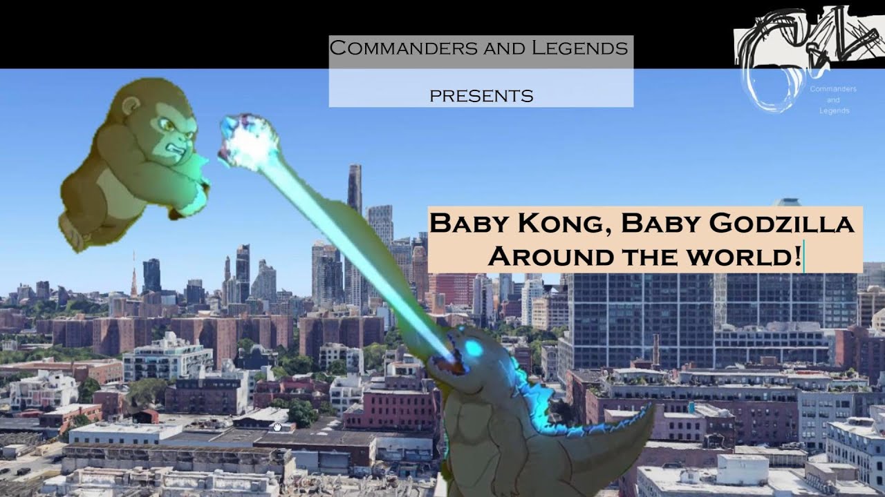Baby Kong, Baby Godzilla, Mama Papa around the world! - YouTube