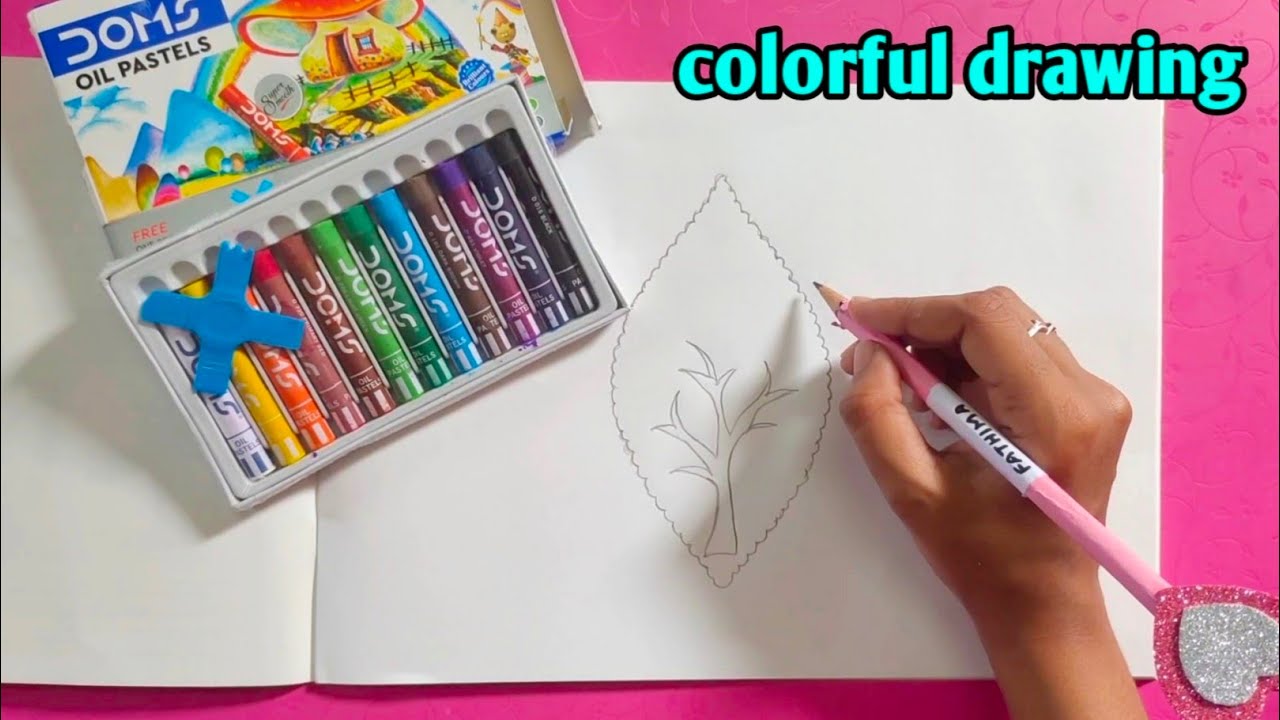 Easy and colourful drawing with New drawing note/கொஞ்சம் கலரகலரா ...