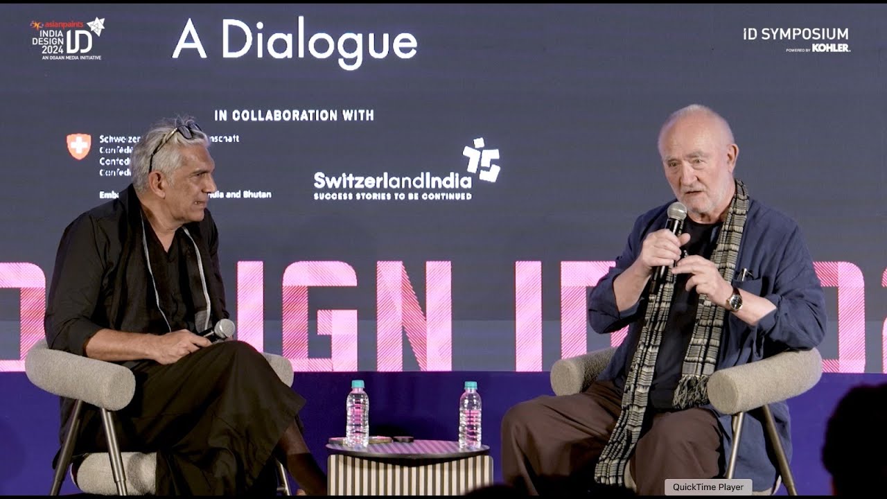 ID Symposium | Peter Zumthor in conversation with Bijoy Jain | India Design ID 2024 - YouTube