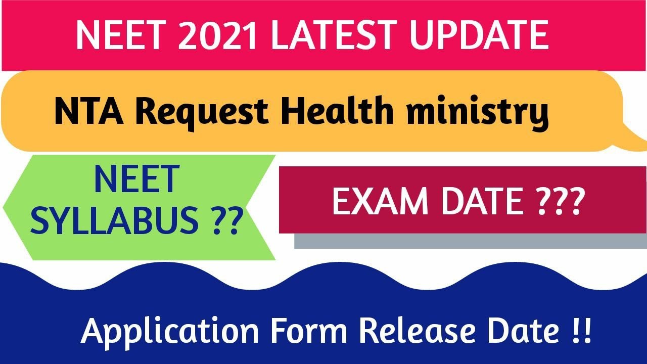 NTA LATEST UPDATE // NEET EXPECTED DATE // APPLICATION FORM RELEASE ...