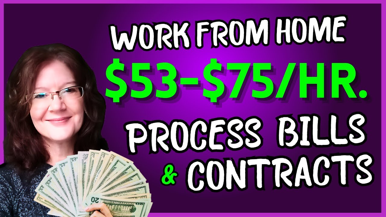 Make Up To $75/Hr. ! High Pay Work From Home Job Processing Bills ...