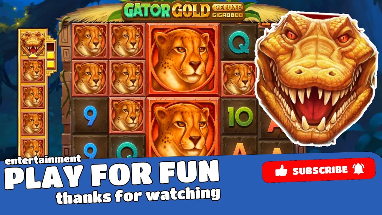big bonus slot win/gator gold deluxe - YouTube