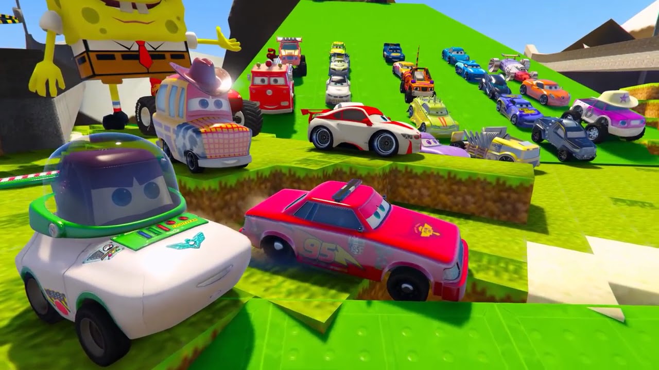 Superheroes Minecraft Steve Race City Hot Wheels Robocar Blaze The ...