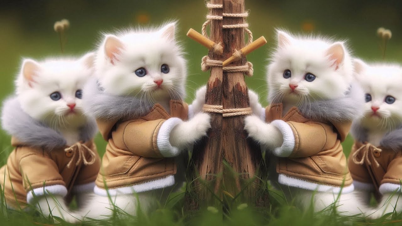 Kucing bermain berlari lari - vidio kucing - kucing mengeong - YouTube