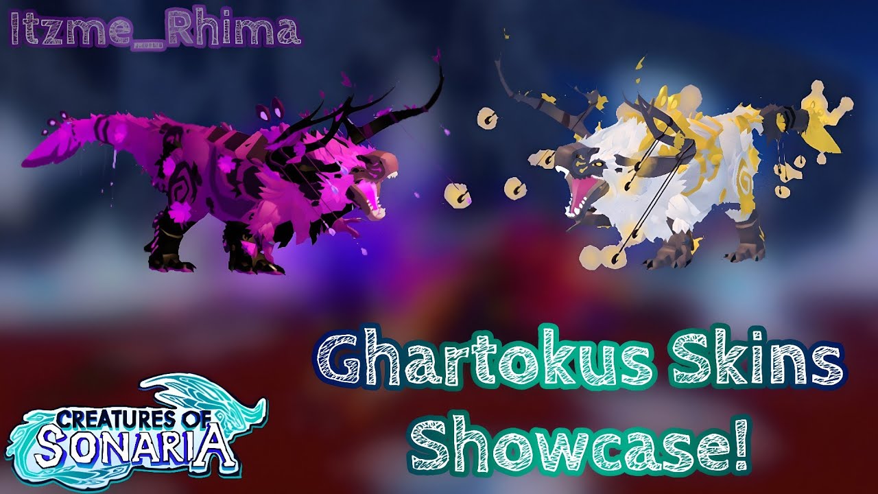 🦖 Ghartokus Skins Showcase! 🦖 || 🍃Creatures of Sonaria (Roblox) - YouTube