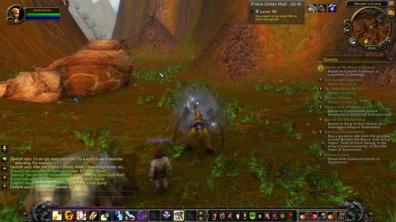 world of warcraft redridge mountains Quests Part 1 - YouTube