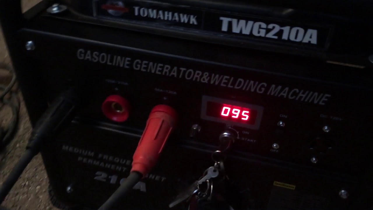 The Tomahawk TGW210A Generator / Welder 210 Amp - YouTube