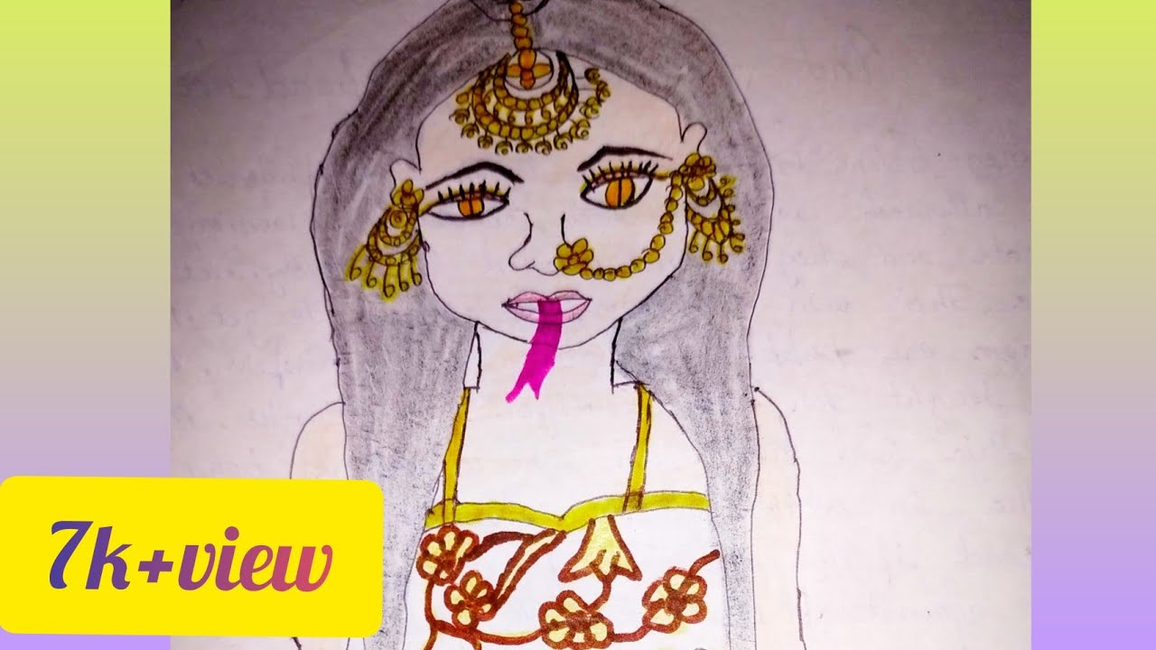 Naagin 3 bela drawing/naagin drawing/bela naagin look - YouTube