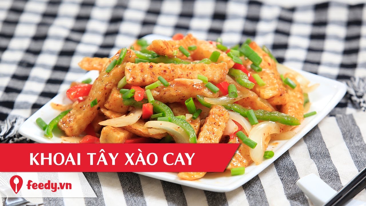 Hướng dẫn cách làm khoai tây xào cay - Spicy stir fried potato - YouTube