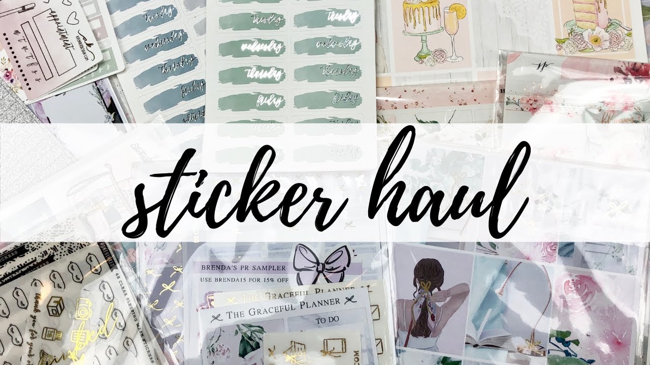 Sticker Haul & EXCITING ANNOUNCEMENT! - YouTube