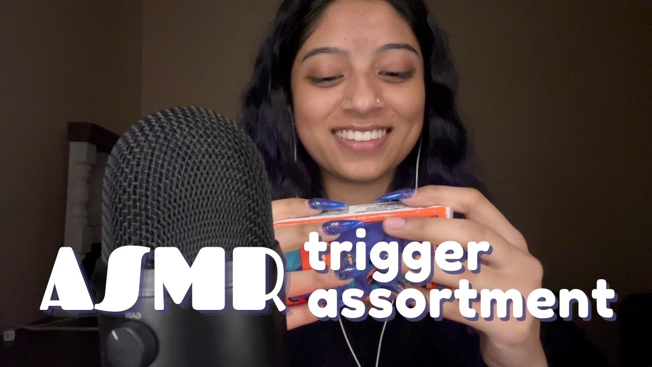 ASMR trigger assortment (crinkling, tapping, crisp whispers & more ...