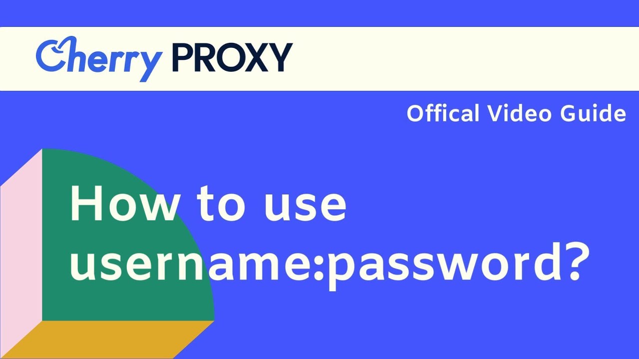 How to use username password? - YouTube