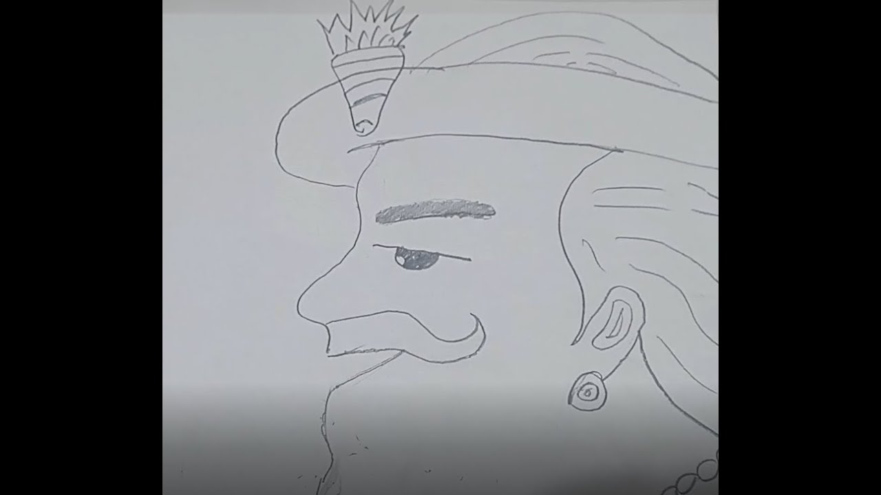 How to Make Akbar Mughal Emperor/ Drawing with Pencil Sketch || # ...