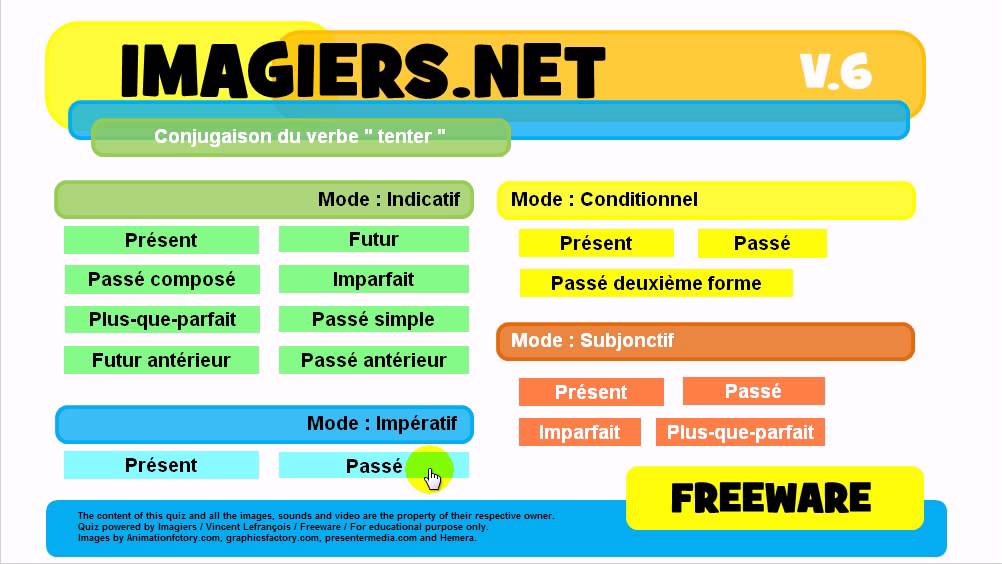 J'apprends la conjugaison # Verbe = tenter - YouTube