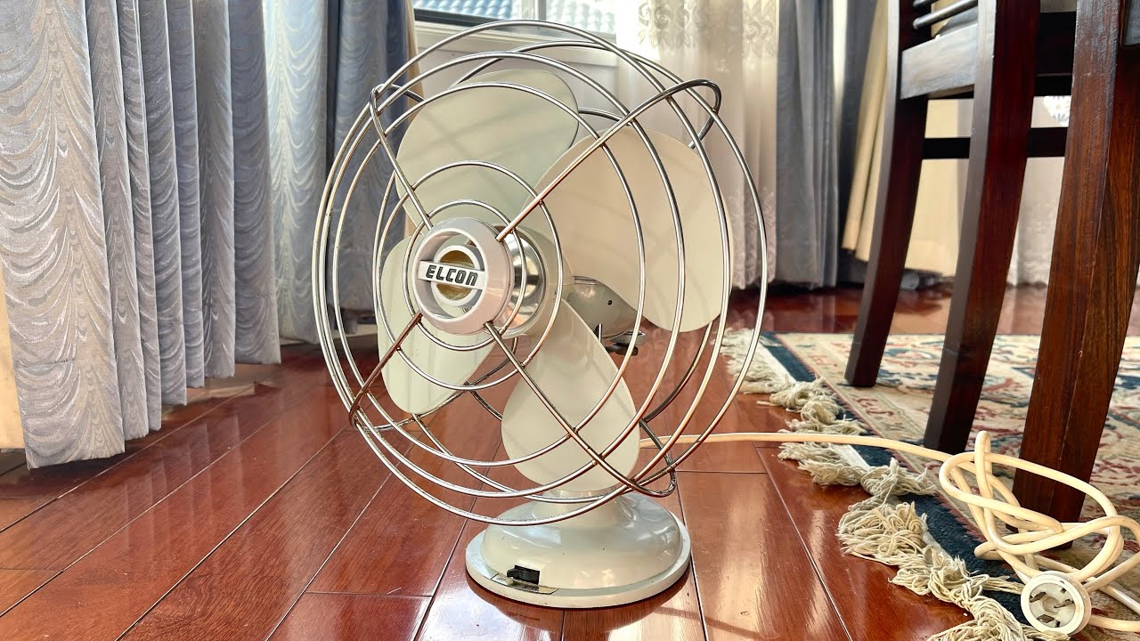 Elcon 12” Desk Fan | Pre Restoration! - YouTube