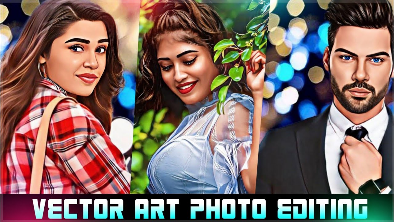 How to create vector art cartoon effect in one click | Vector art photo ...