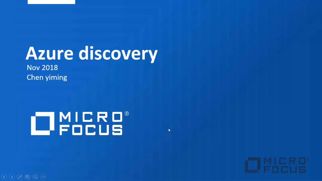 Simplified Azure Discovery with Micro Focus Universal Discovery (2019 ...