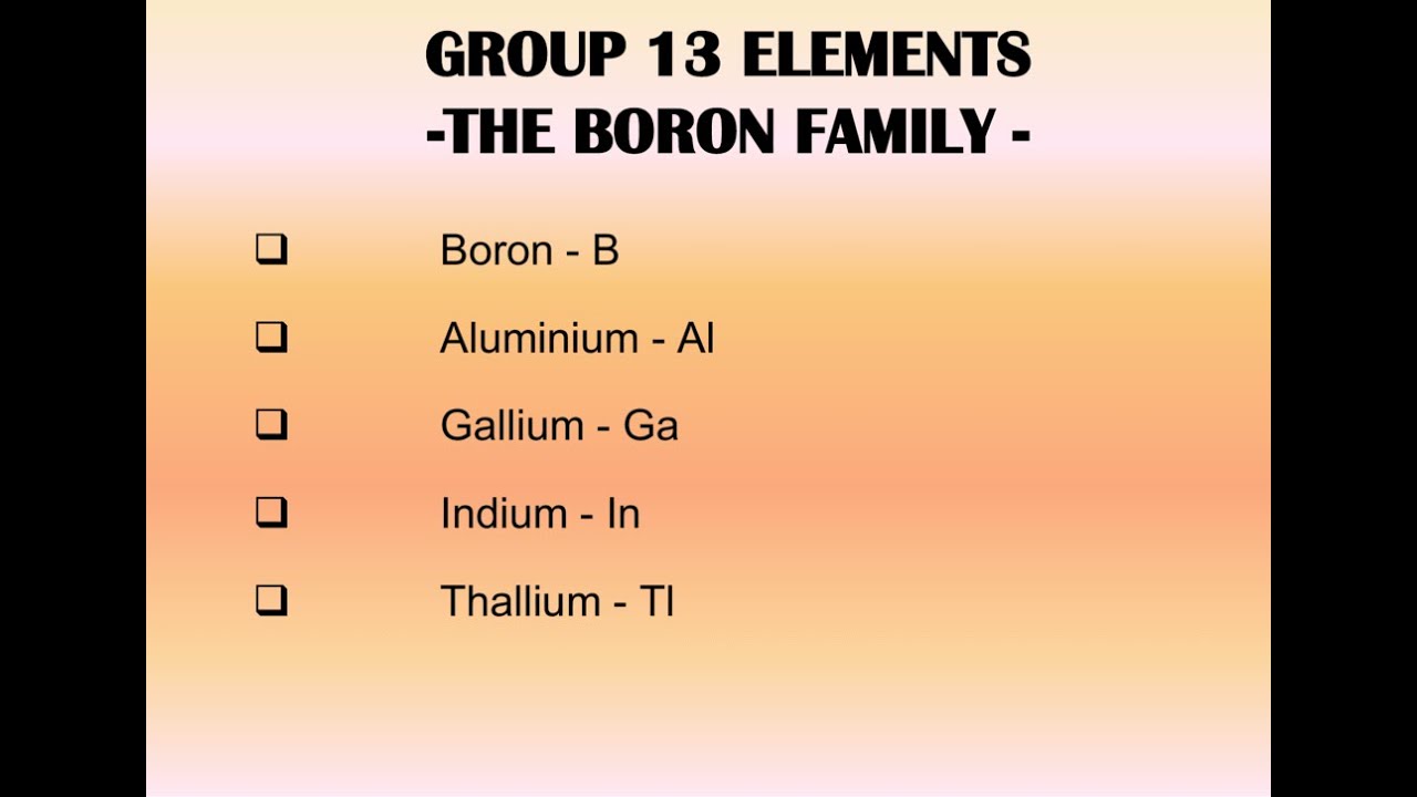 Chemistry 2nd year chapter no 3 (Occurrence of Boron and Aluminium ...