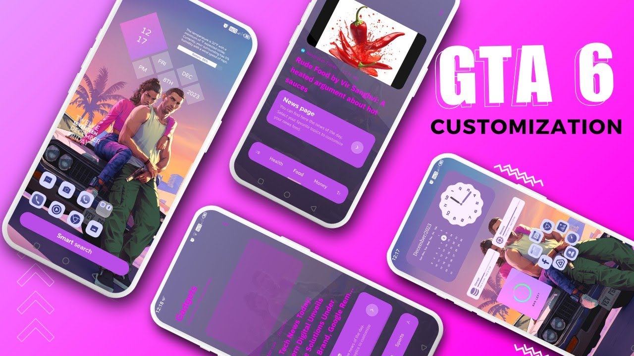 GTA 6 Android Set-up | GTA VI Homescreen Set-up Tutorial | Android ...