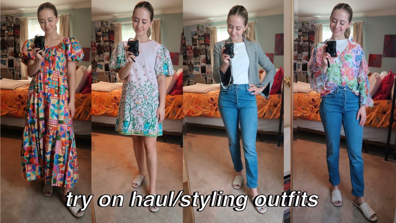 Summer Try-On Haul/Style Outfits With Me (Aritzia, Alice and Olivia ...