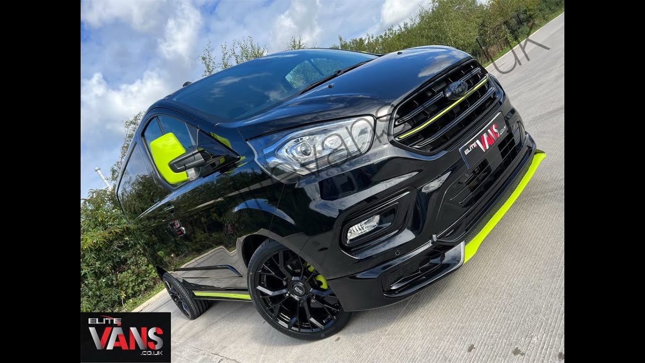 Ford Transit Custom Van in Black and Viper Green - YouTube
