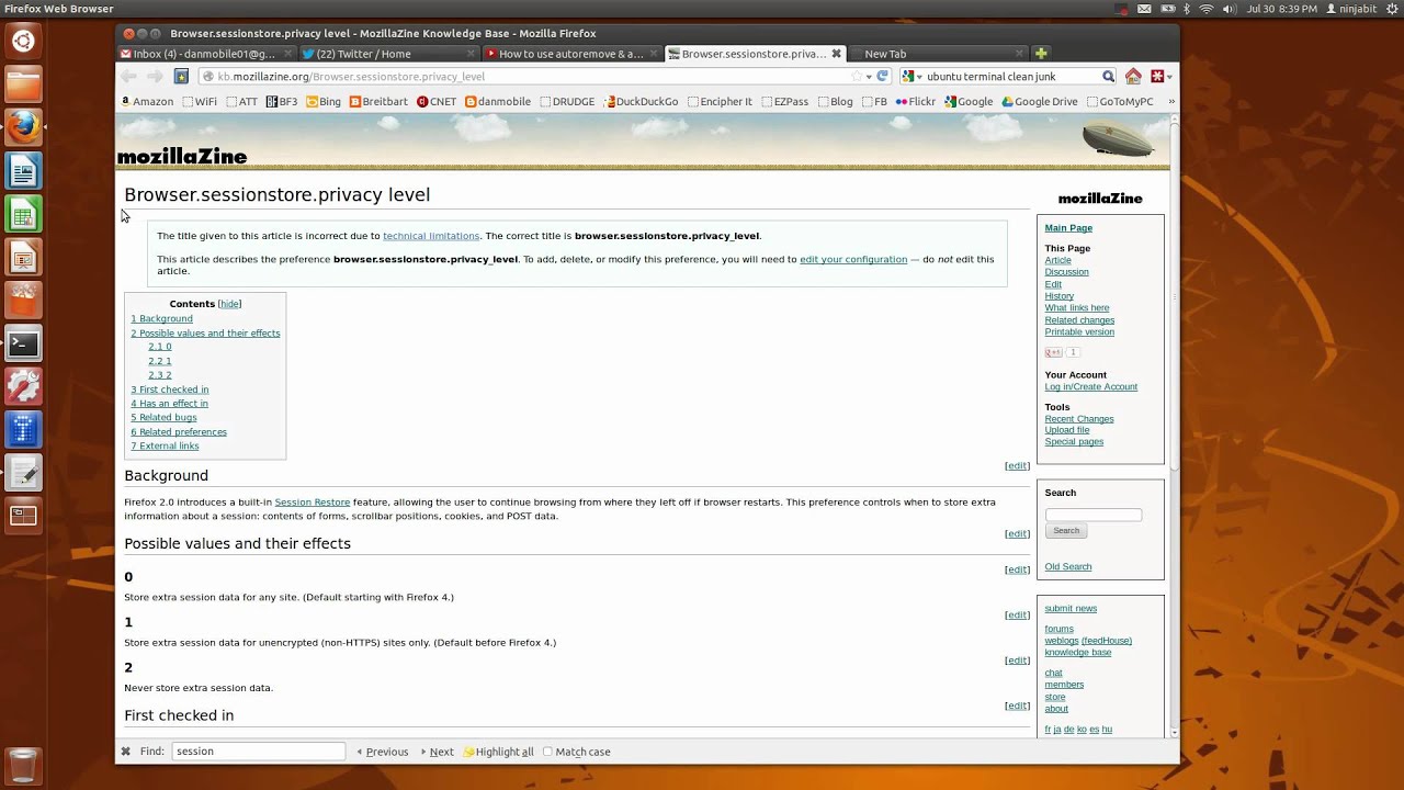How to make FireFox forget session and login cookies when you quit the ...
