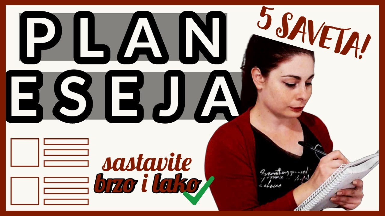 ORGANIZUJTE VAŠ ESEJ!Naučite kako da LAKO i BRZO napravite plan ESEJA ...