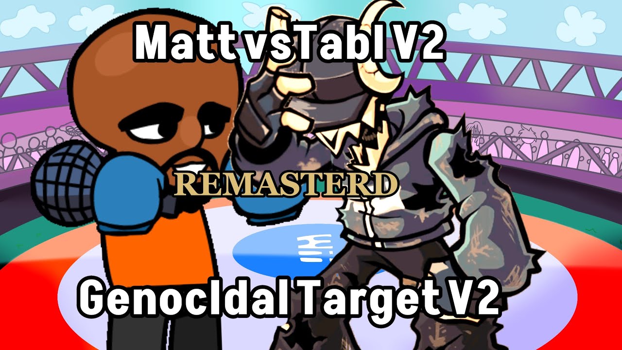 FnF Matt vs Tabi V2 [ Genocidal Target V2 Remastered] | FNF Mashup ...