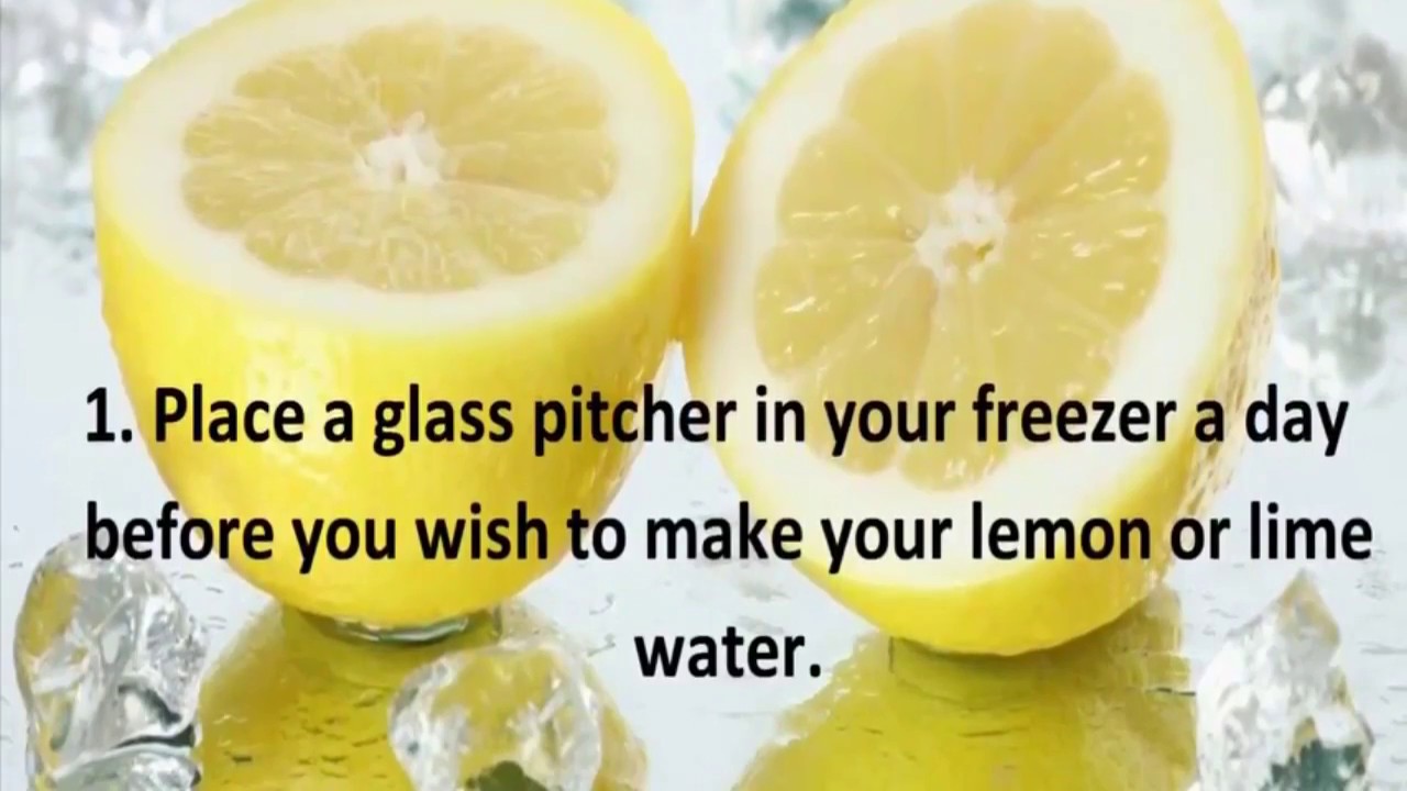 How to make/prepare lemon or lime water in 2 minutes - YouTube