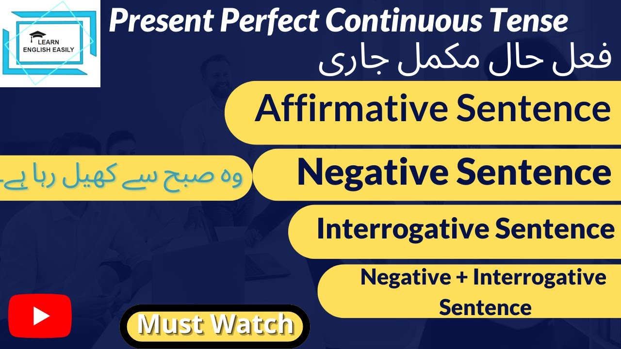 Present Perfect Continuous / Progressive | Learn English Easily - YouTube