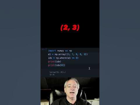 Find index of Numpy array values #numpy #shorts - YouTube