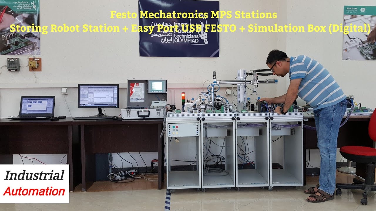 #Mechatronics, #StoringRobotStation + #EasyPort USB #FESTO + # ...