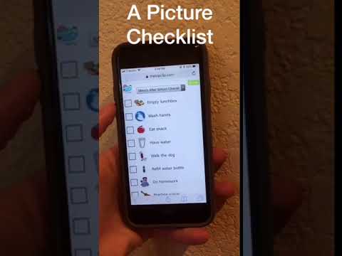 Picture Checklist on a Mobile Phone - YouTube