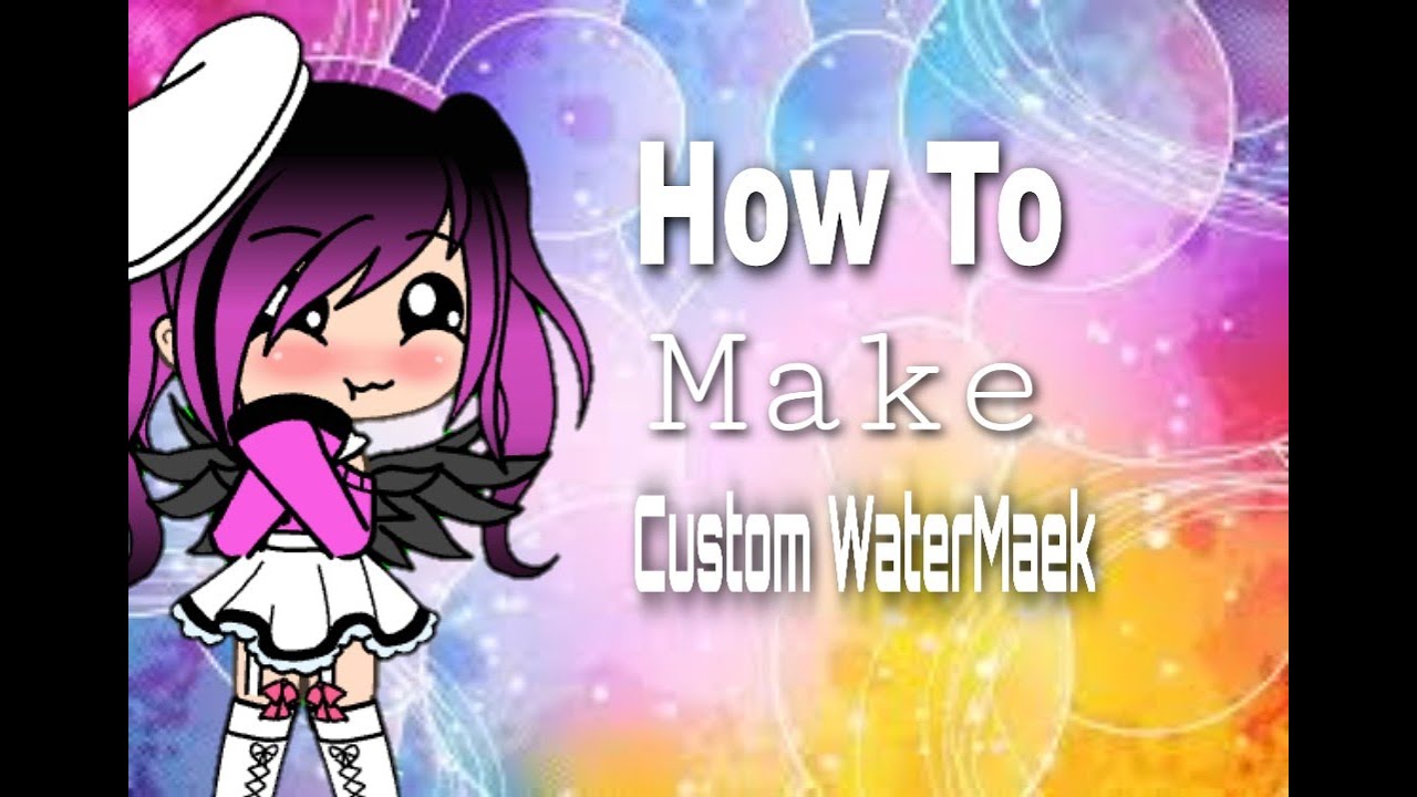 How To Make A Custom WaterMark For Beginners || Tutorial~ || - YouTube