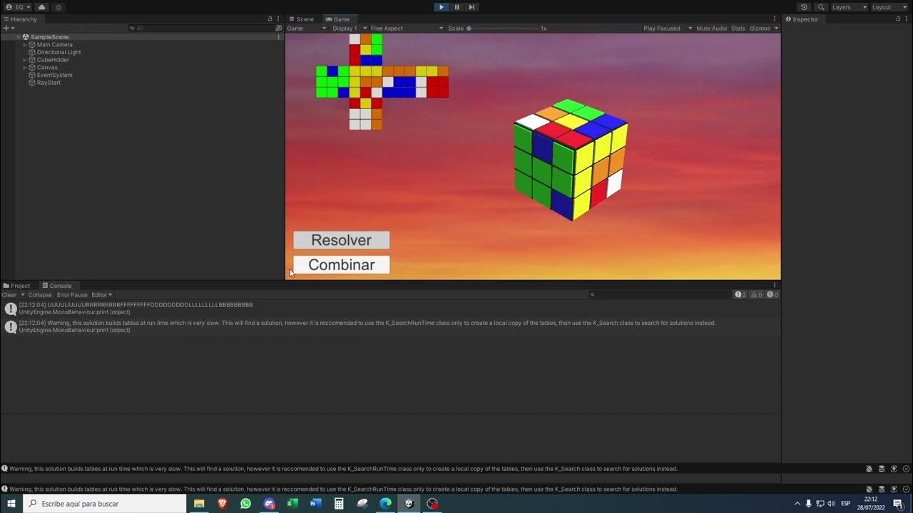 Cubo Rubik - Unity - YouTube