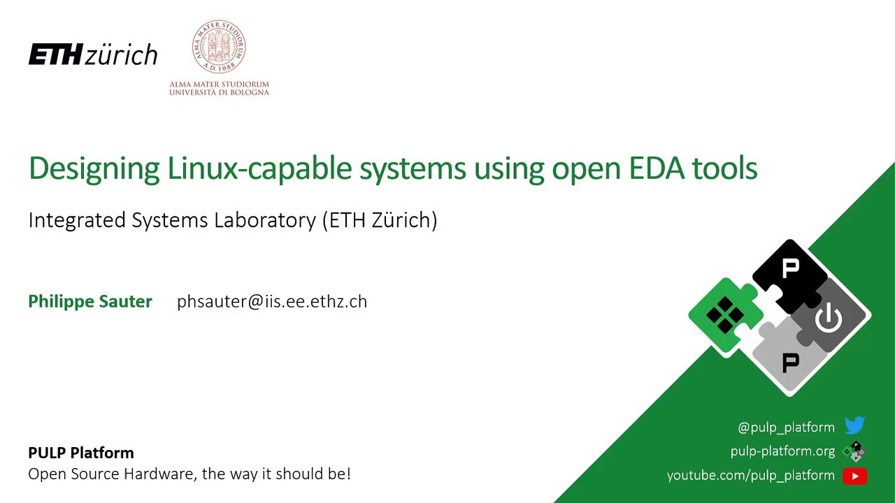 [COSCUP'24] Designing Linux-capable systems-on-chip using open-source EDA tools by Philippe ...