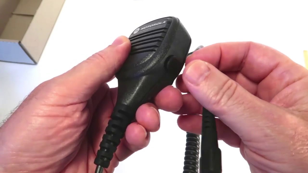 Motorola PMMN4013A Microfono bocina remoto - YouTube