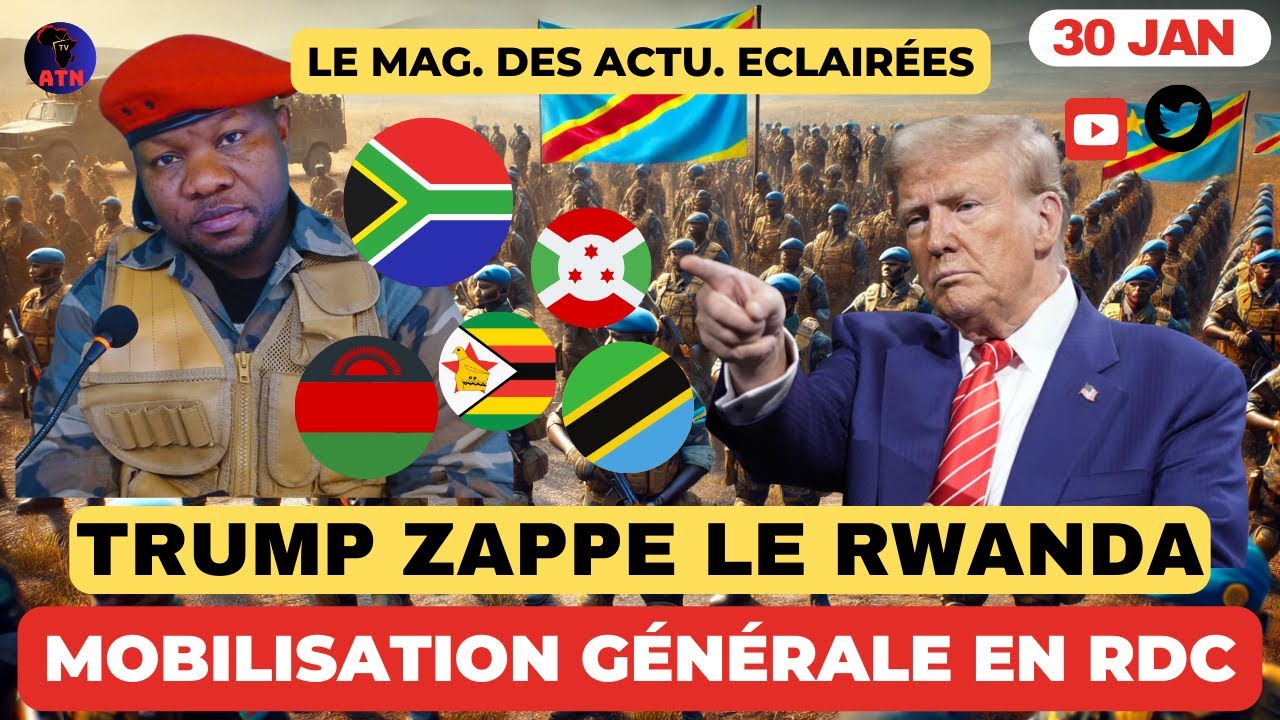 🔥TRUMP ZAPPE LE RWANDA / MOBILISATION GÉNÉRALE EN RDC POUR REJOINDRE L ...