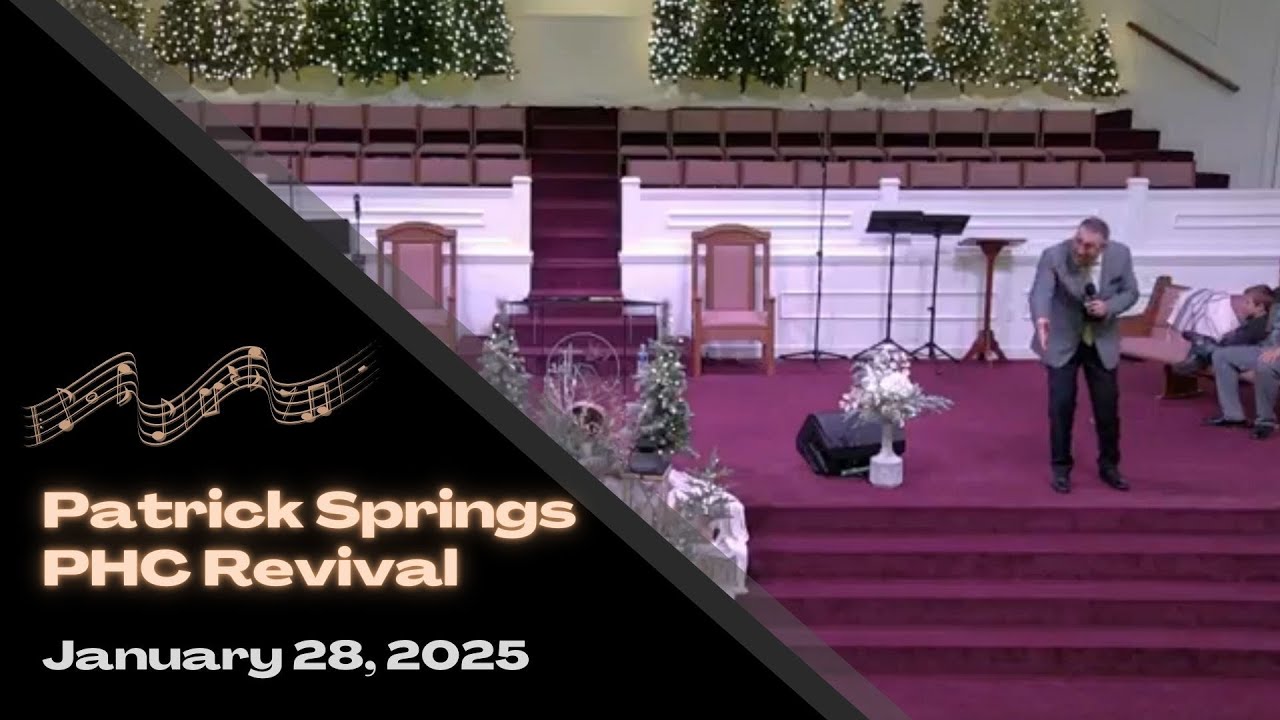 January 28, 2025 Revival | Patrick Springs PH Church - YouTube
