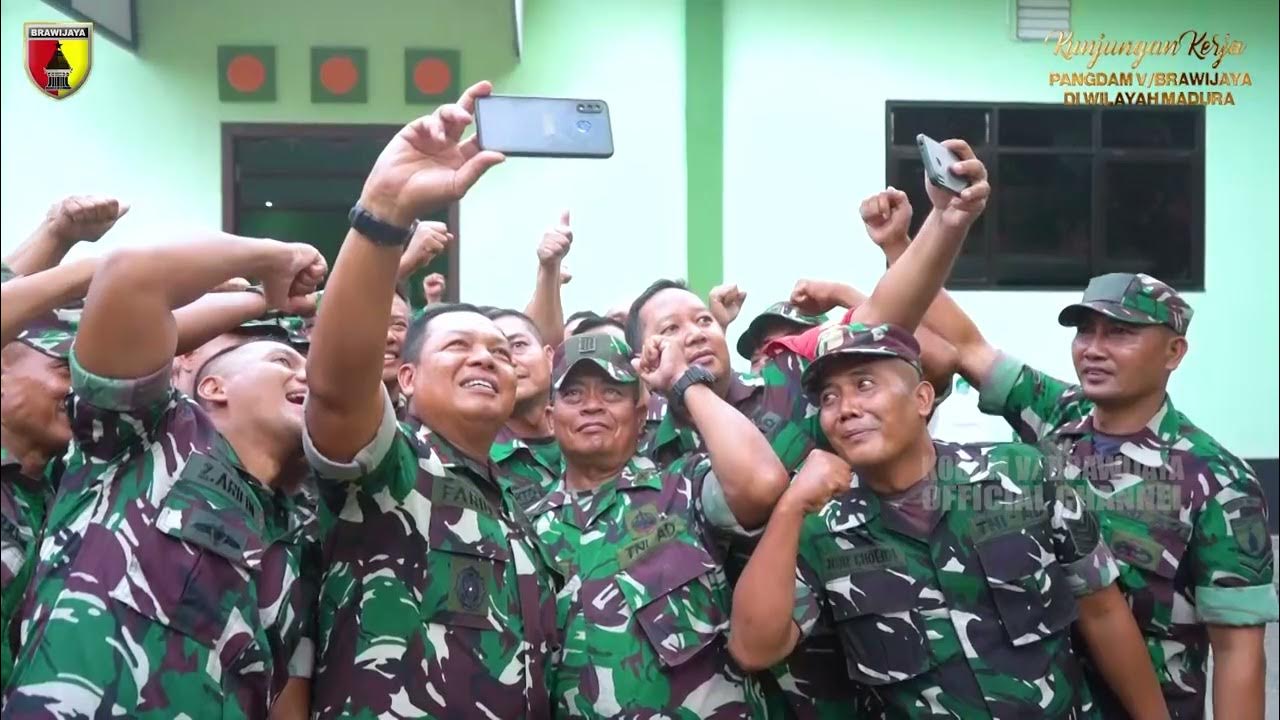 Pangdam V/Brw melaksanakan kunjungan kerja ke Satuan Kodim yang berada di wilayah Madura Jawa ...
