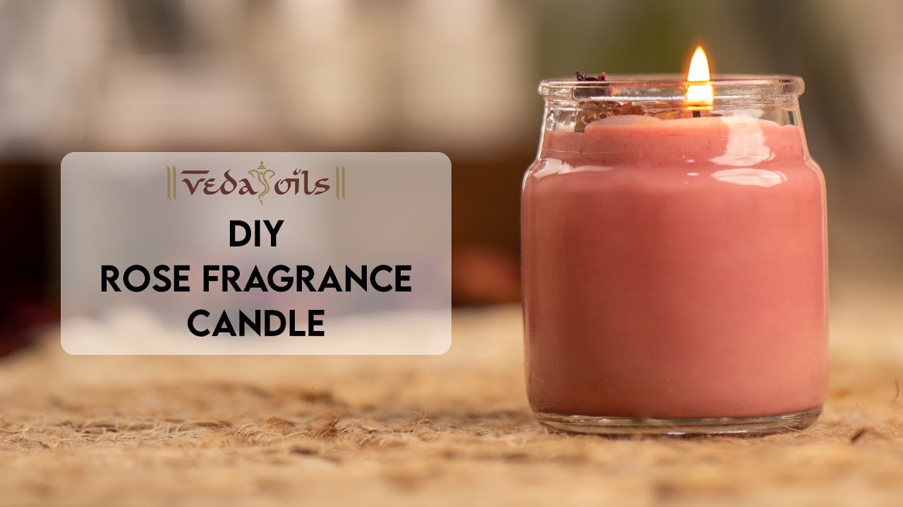 DIY Rose Scented Candle Making at Home | Rose Flower Candle Decoration ...