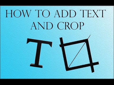 How to Crop and add Text in Photoshop - YouTube