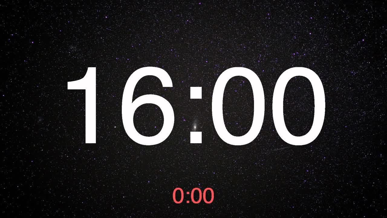16 Minute Timer (Outer Space) - YouTube