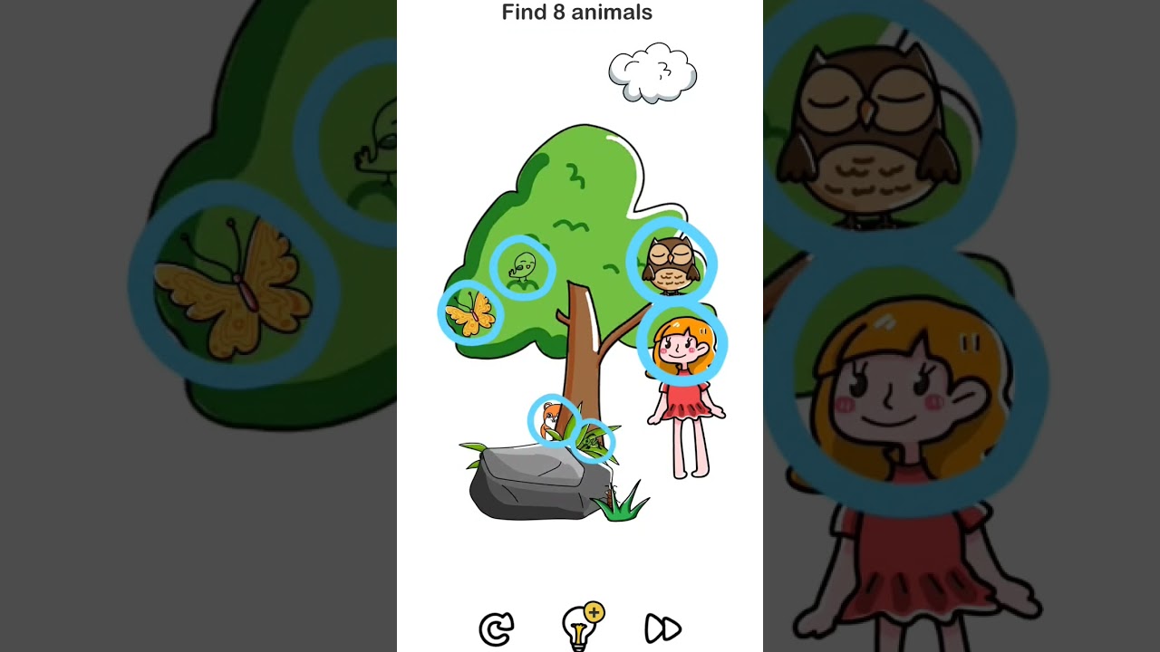 Brain Out | Find the 8 Animals 👧🦉🦋🐍🐜| Level 29 | #gaming #gameplay # ...