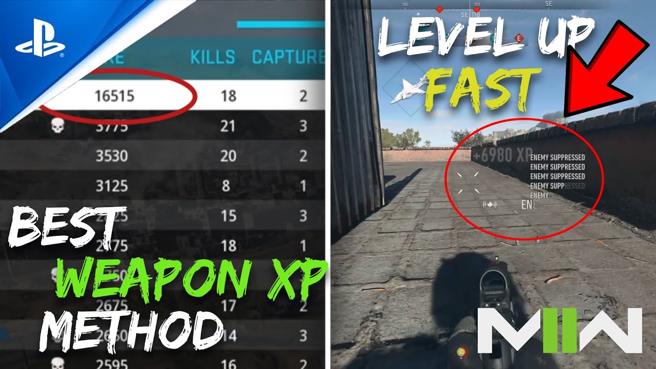 COD MODERN WARFARE 2 | Best Method to Level up Weapon XP (Ground War ...