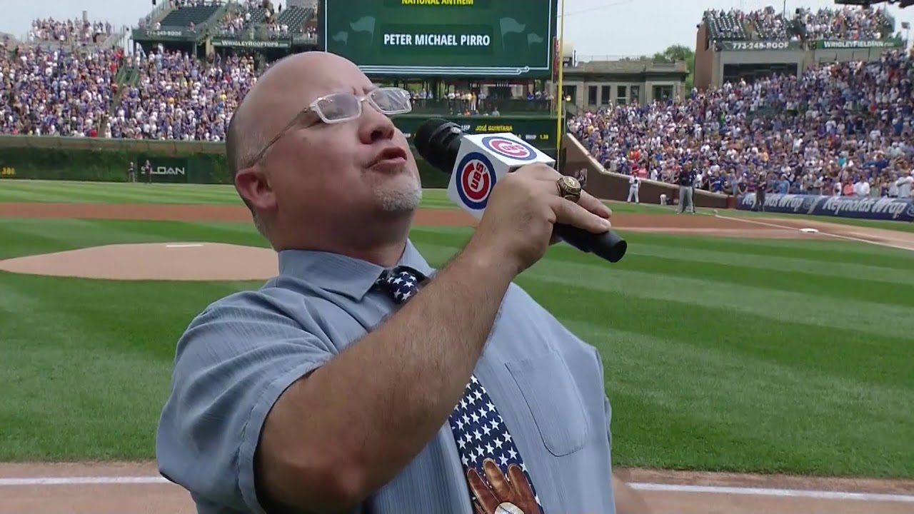 Peter Michael Pirro - "The Star-Spangled Banner" - Chicago Cubs - 8/14 ...