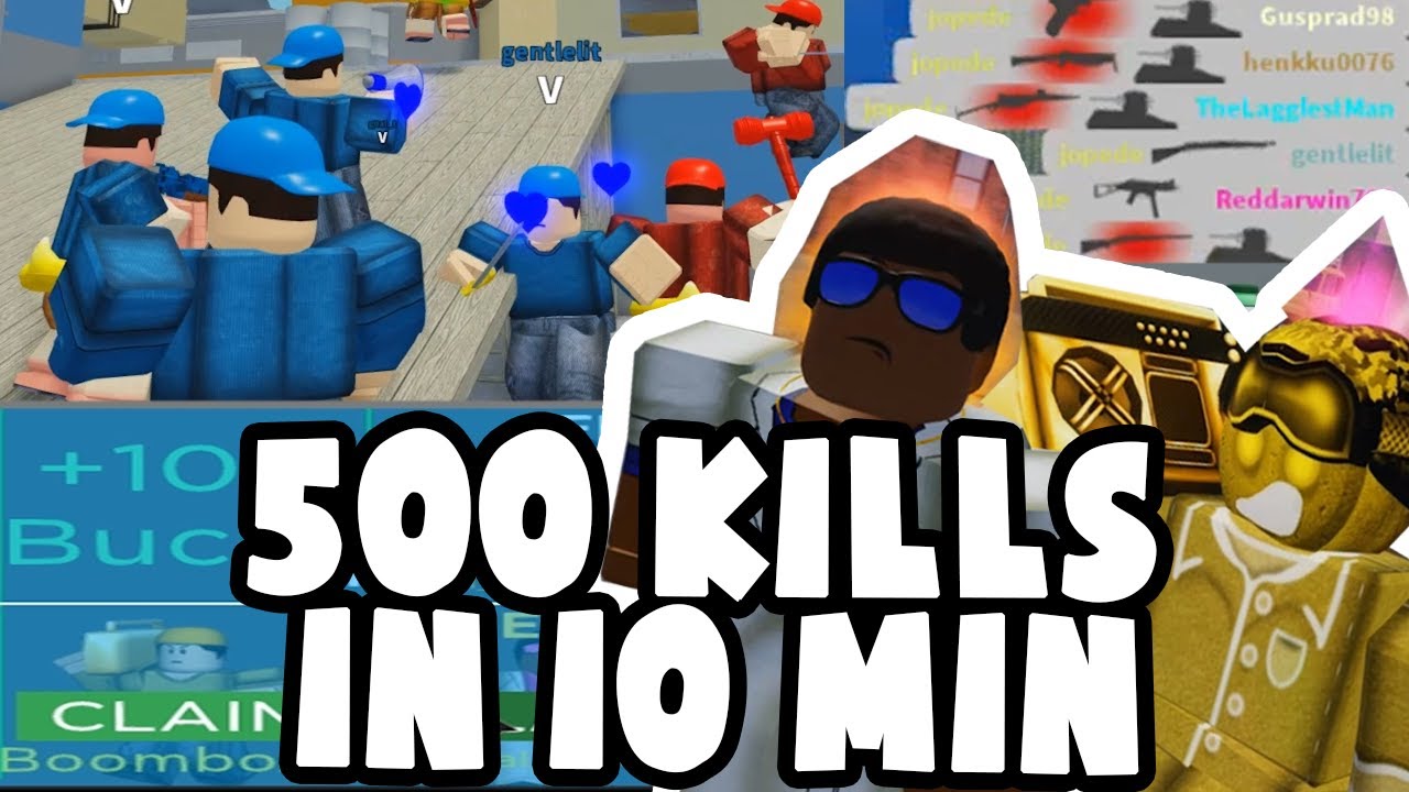 BATTLEPASS COMPLETED - 500 KILLS IN 10 MIN (ROBLOX ARSENAL) - YouTube