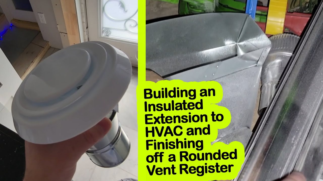 How to Extend HVAC Piping into Another Room with Round Ceiling Vent ...