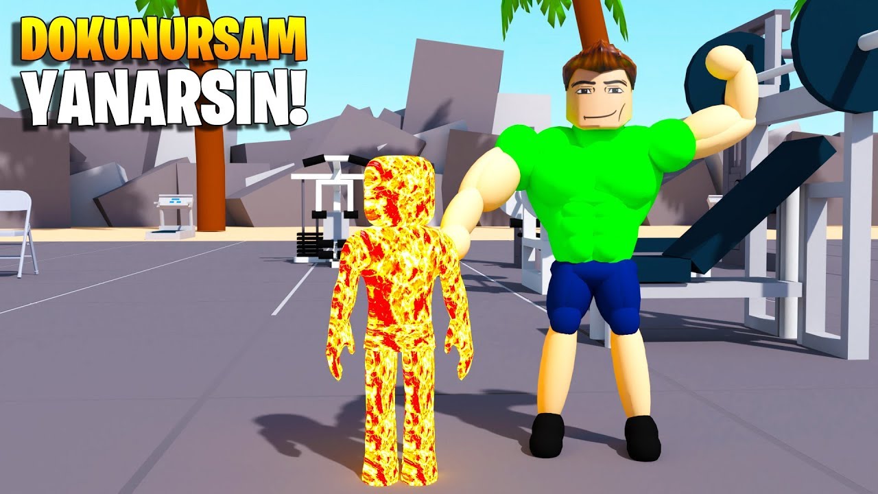 🔥 Dokunduğum Adamı Yakıyorum! 🔥 | Lifting Simulator | Roblox Türkçe ...